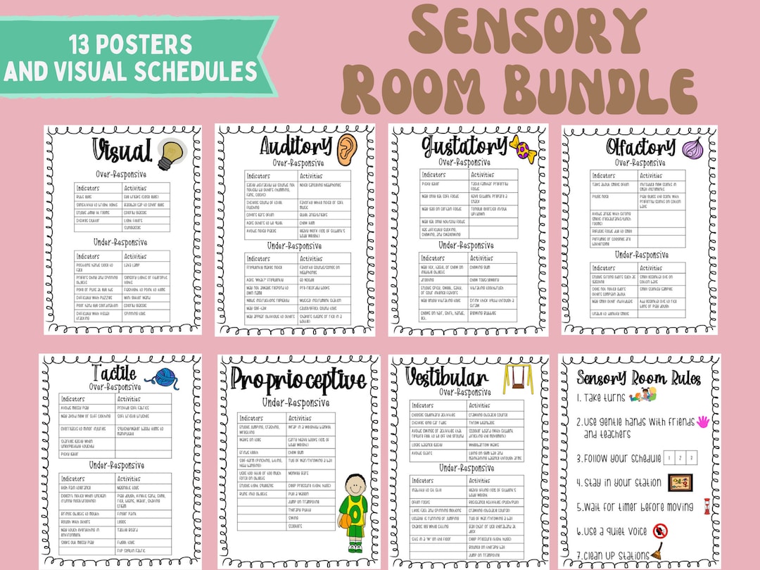 Sensory Room Bundle of Resources L Special Education Decor L OT Sensory ...