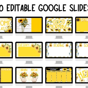 Sunflower Bulletin Board Bundle | Editable Classroom Decor | Bright ...