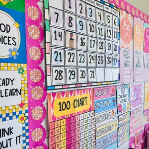 Retro Themed Classroom Decor Bundle L Groovy Themed Classroom Decor Kit ...