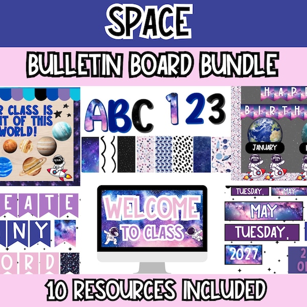 Galaxy Classroom Theme - Etsy