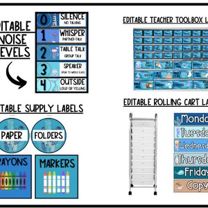 Ocean Themed Classroom Decor Bundle L Coastal Themed Classroom Decor ...