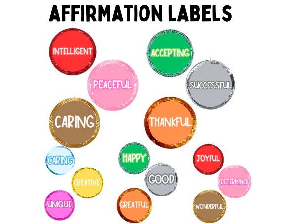 Retro Classroom Affirmation Station L Groovy Student Affirmation for ...