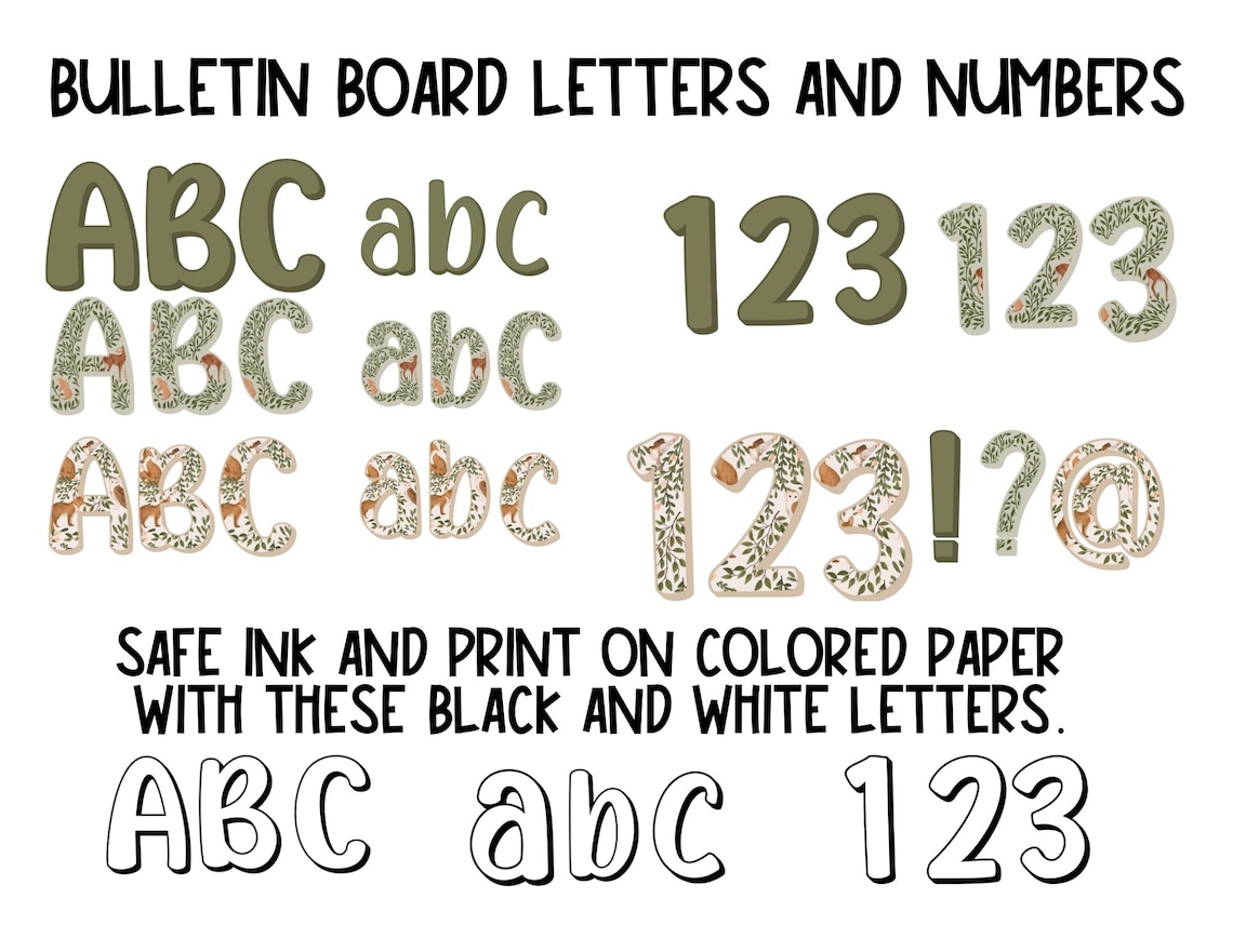 Woodland Bulletin Board Bundle | Forest Animal Classroom Decor | Rustic ...