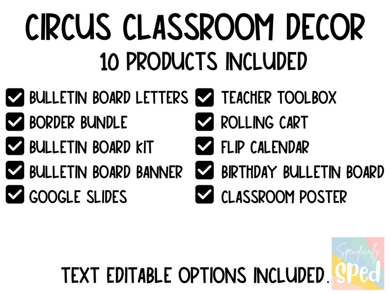 Circus Bulletin Board Bundle | Editable Classroom Decor | Big Top Theme ...