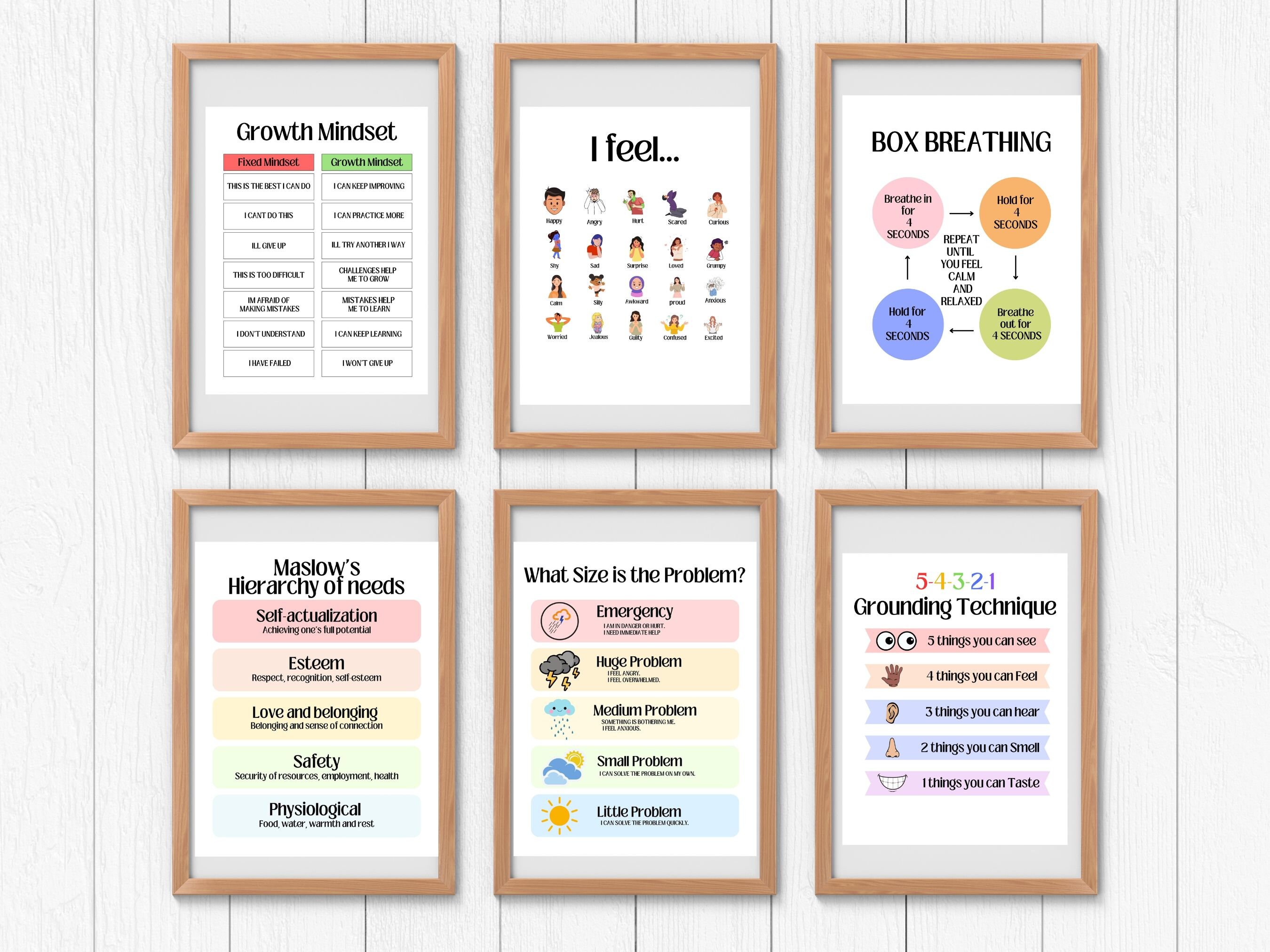 24 Calming Corner Classroom Retro Calm Down Printable Decor Wall Art ...