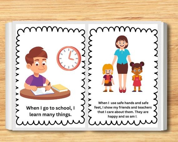 Social Story: Safe Hands and Feet L Social Emotional Learning L Special ...