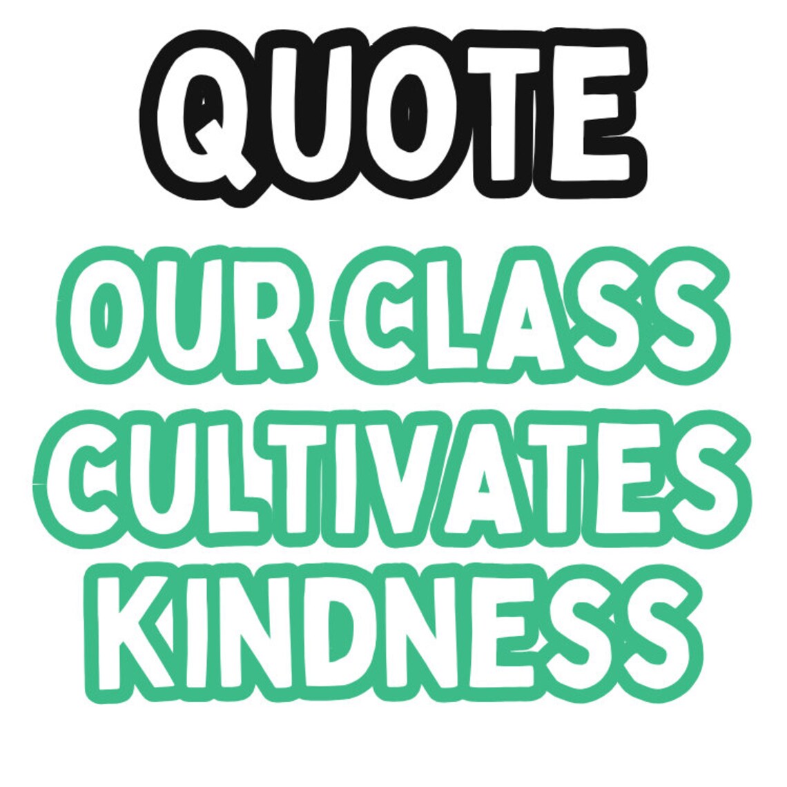 Watercolor Cactus Succulent Bulletin Board Kit L Cultivate Kindness ...