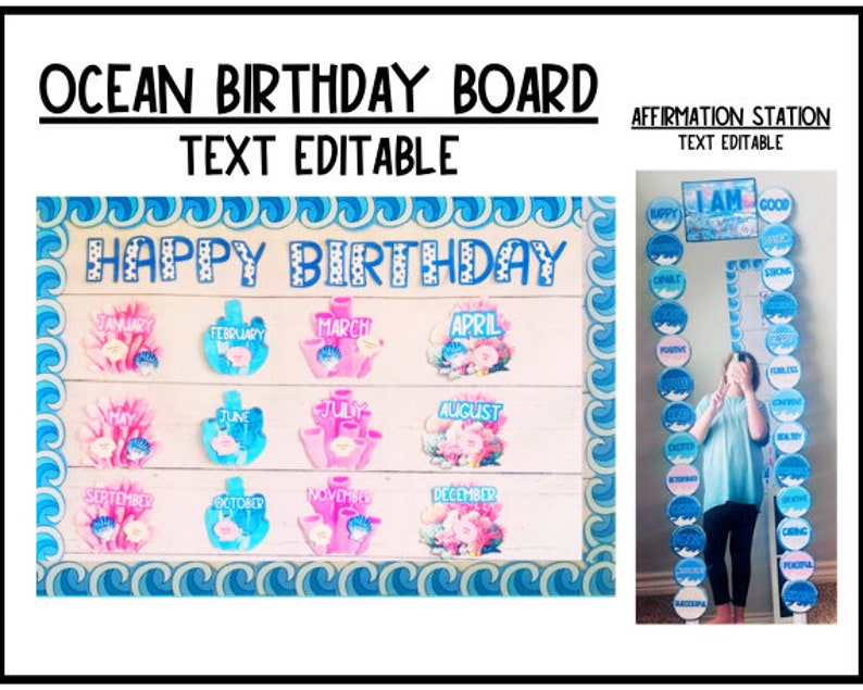 Ocean Themed Classroom Decor Bundle L Coastal Themed Classroom Decor ...