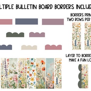 Wildflower Bulletin Board Bundle | Editable Classroom Decor | Floral ...