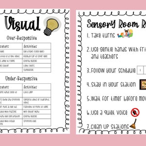 Sensory Room Bundle of Resources L Special Education Decor L OT Sensory ...