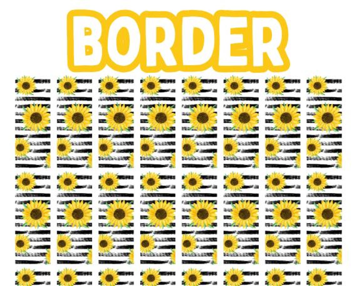 Sunflowers Bulletin Board Kit L Sunflower Bulletin Board Set L ...