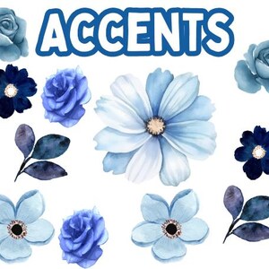 Blue Bulletin Board Kit L Blue Bulletin Board Set L Blue Classroom ...