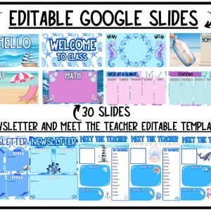 Ocean Themed Classroom Decor Bundle L Coastal Themed Classroom Decor ...