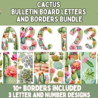 Plants Birthday Bulletin Board Kit || Succulents Birthday Display ...