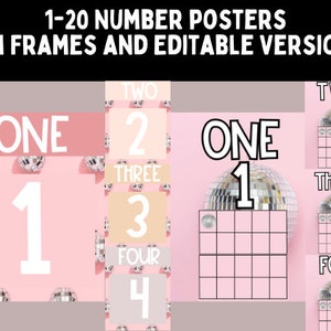 Retro Editable Classroom Math Posters L Groovy Posters for Classroom ...