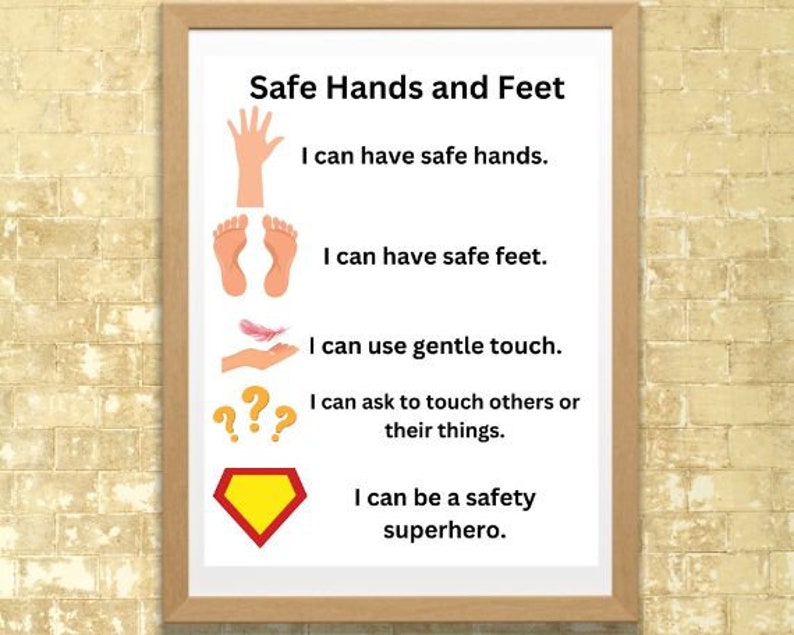 Social Story: Safe Hands and Feet L Social Emotional Learning L Special ...