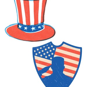 Retro Back to School American Bulletin Board Kit L Patriotic Class ...