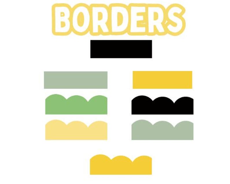 Sunflower Bulletin Board Letters and Borders L Sunflower Door Decor L ...