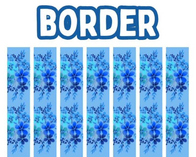 Blue Bulletin Board Kit L Blue Bulletin Board Set L Blue Classroom ...