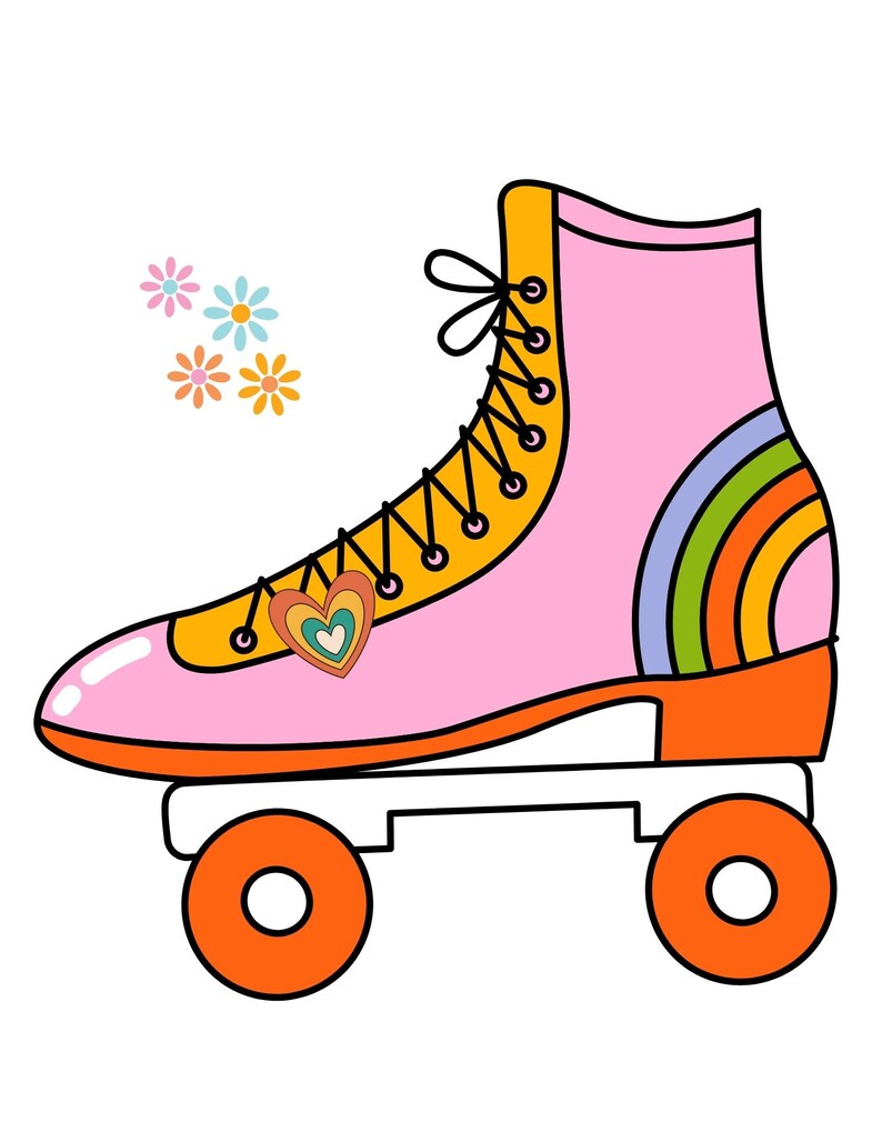 Retro Back to School Bulletin Board Kit L Disco Skater Theme L Door ...