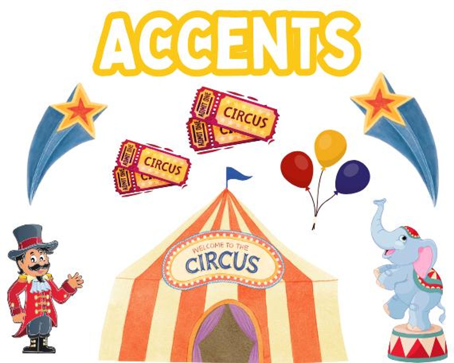 Circus Bulletin Board Kit L Circus Bulletin Board Set L Circus ...