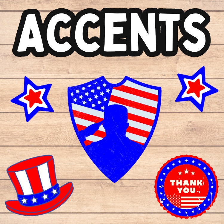 Veteran's Day Bulletin Board Kit and Veteran's Day Door Decor for ...