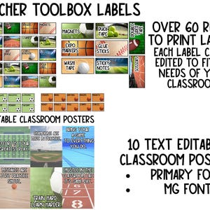 Sports Bulletin Board Bundle | Editable Printable Classroom Decor | All ...