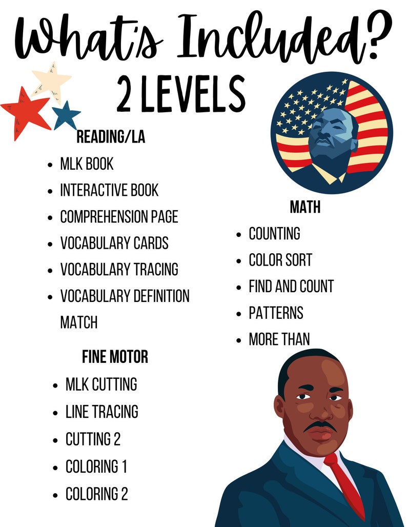 Martin Luther King Jr. Day Activity Bundle for Kids: Homeschool, Pre-k ...