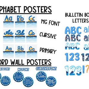 Ocean Themed Classroom Decor Bundle L Coastal Themed Classroom Decor ...