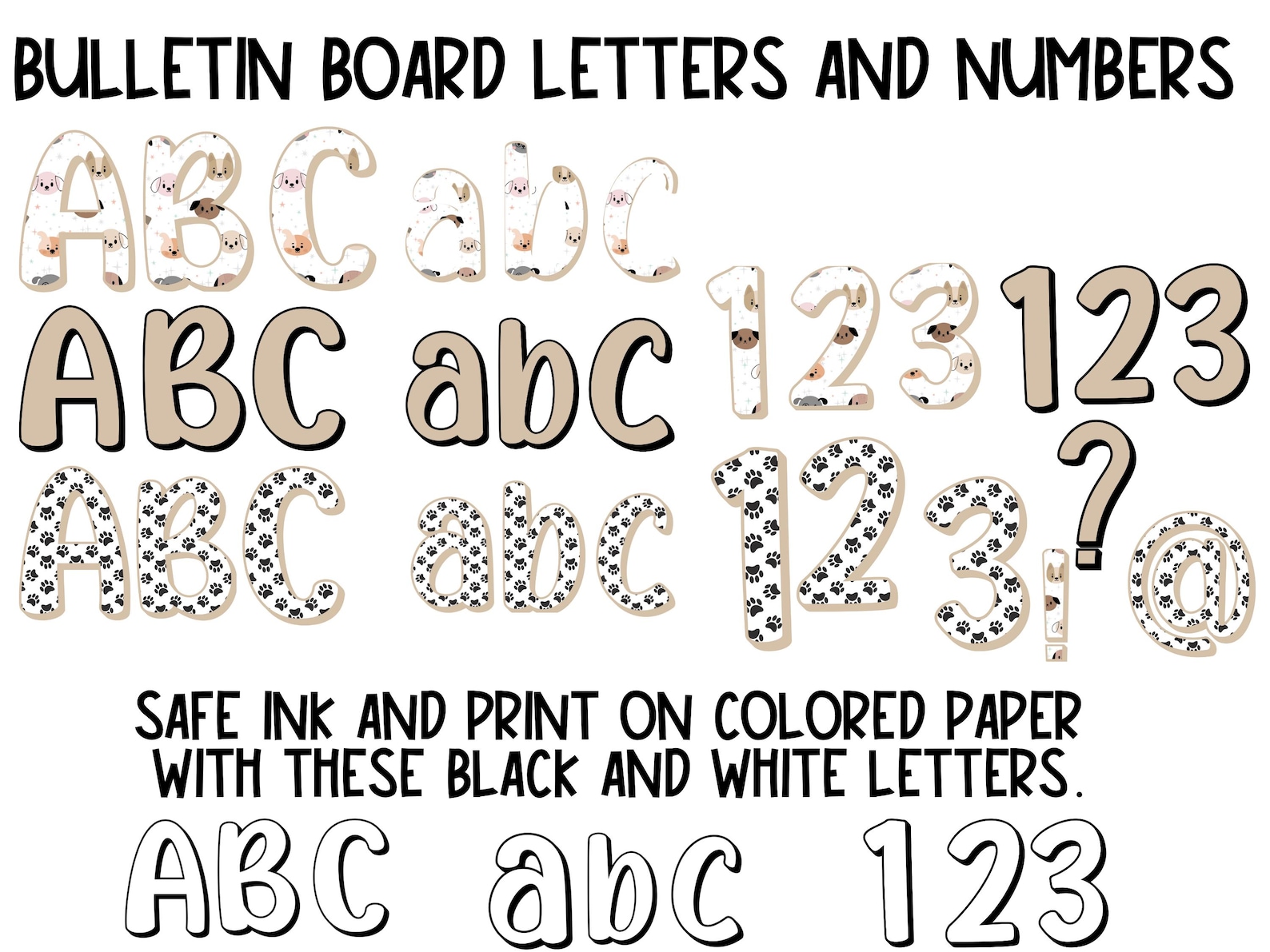 Dog Bulletin Board Bundle | Editable Classroom Decor | Printable Puppy ...