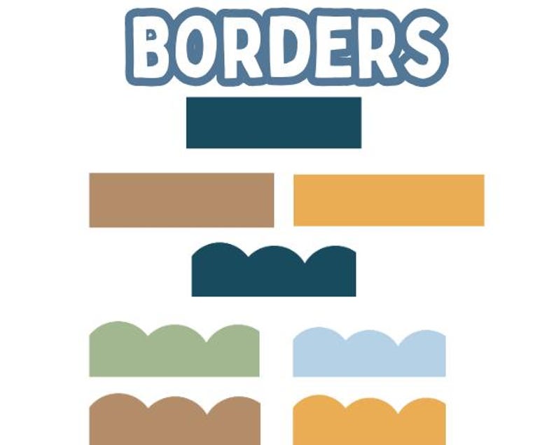 Mountain Bulletin Board Letters and Borders L Mountain Door Decor L ...