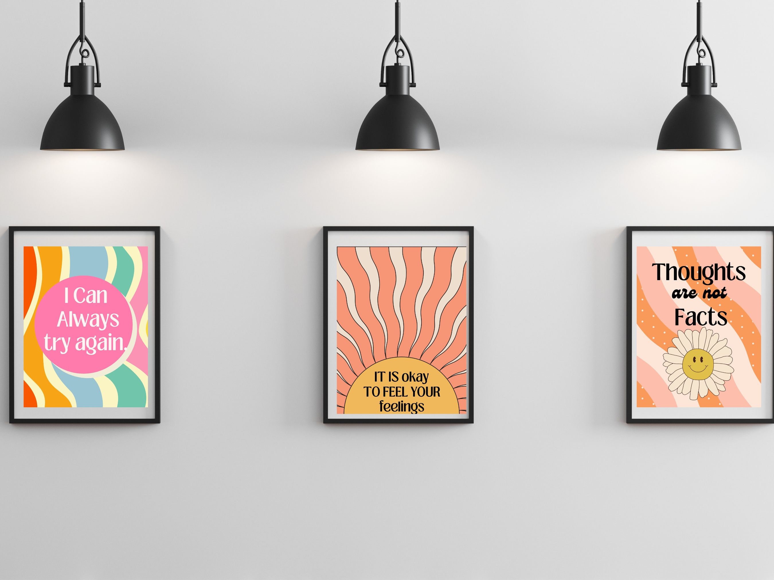 24 Calming Corner Classroom Retro Calm Down Printable Decor Wall Art ...