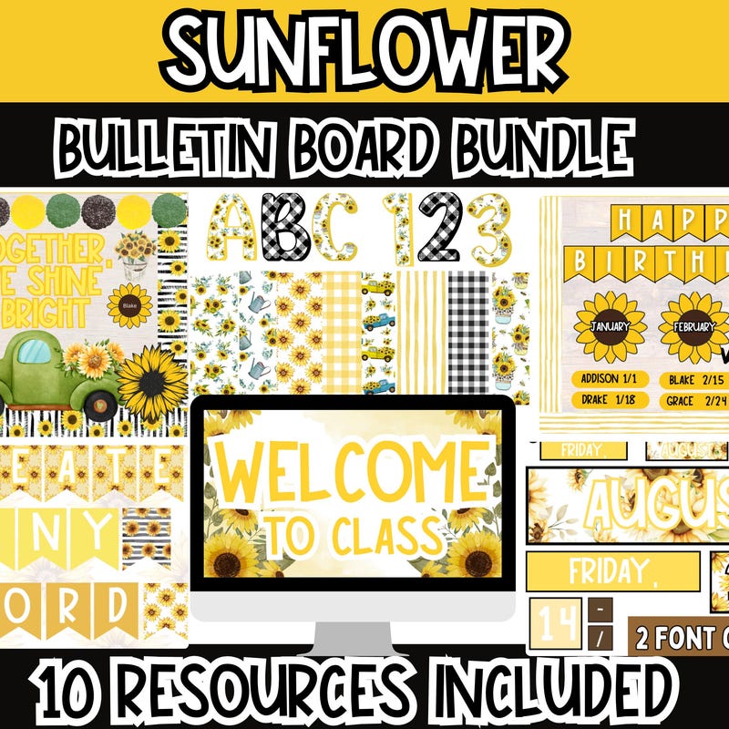 Sunflower Bulletin Board - Etsy