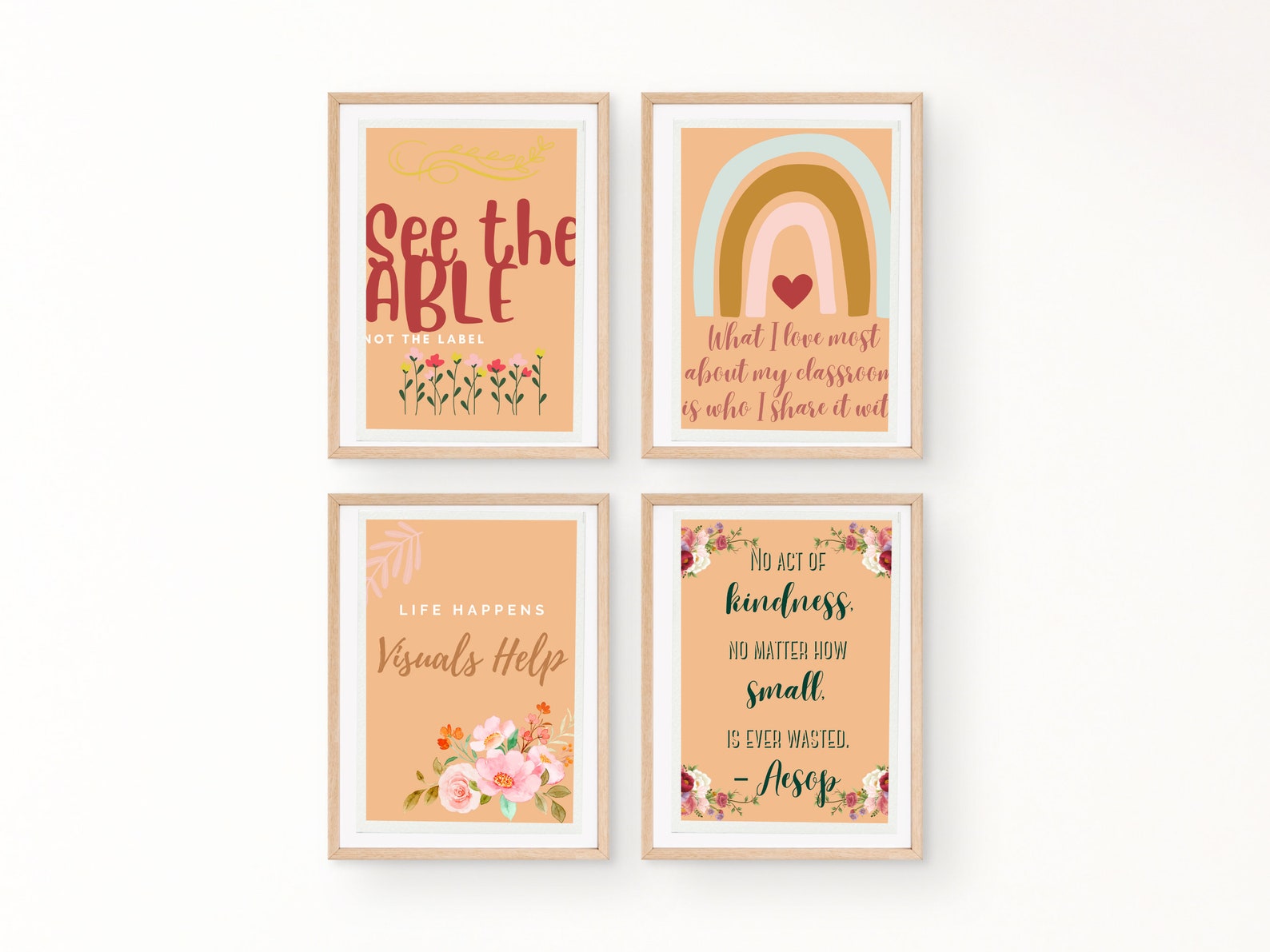 Special Education Classroom Poster Bundle boho Decor - Etsy