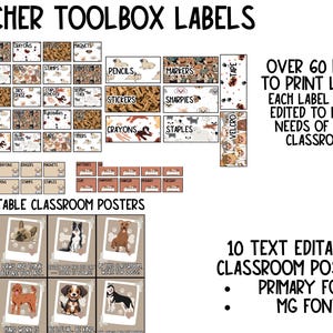 Dog Bulletin Board Bundle | Editable Classroom Decor | Printable Puppy ...