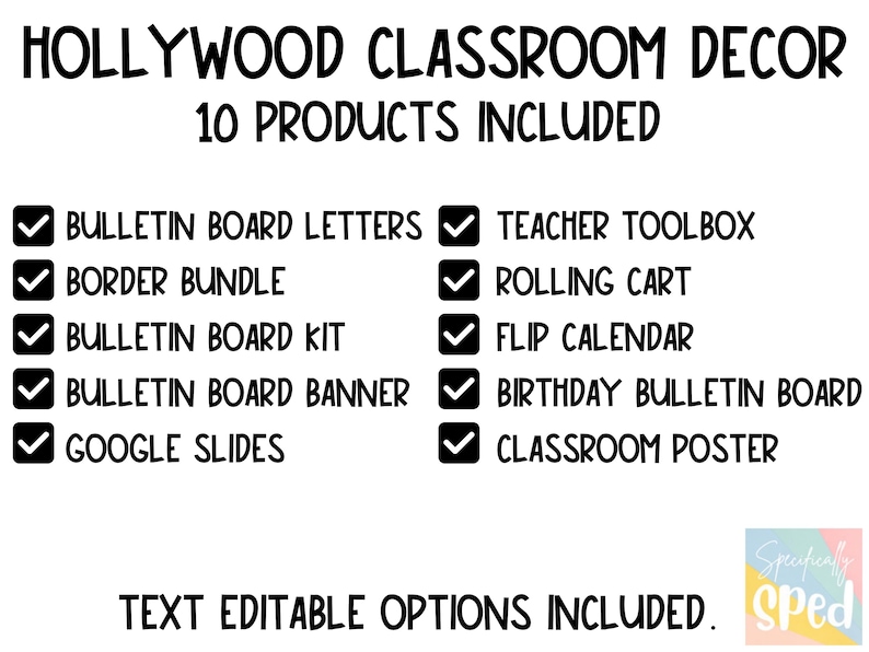 Hollywood Bulletin Board Bundle | Editable Classroom Decor | Movie ...