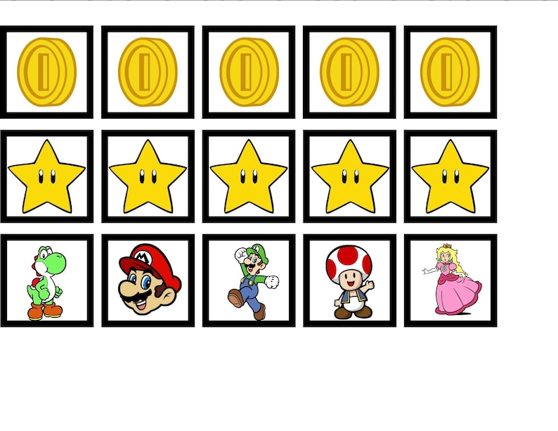 Super Mario Social Story Bundle Token Board Break Card - Etsy Australia