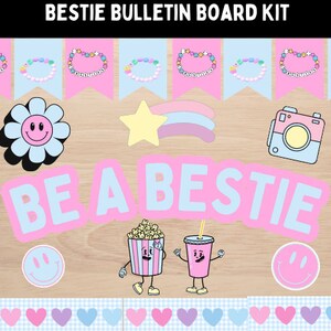 Friendship Bracelet Bulletin Board Kit - Friendship Class Door Decor ...