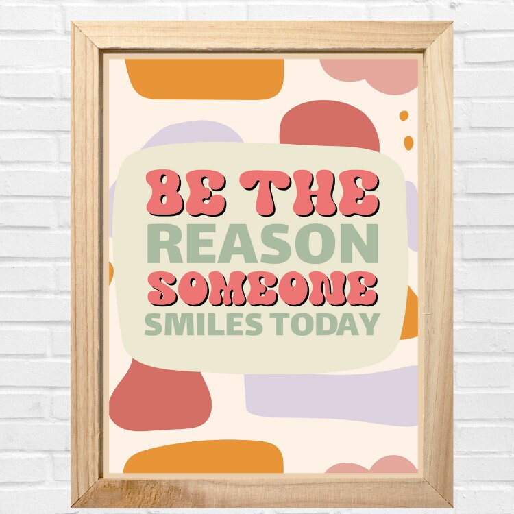 Retro Classroom Inspirational Posters Set of 10 'be the Reason Somone ...