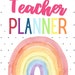 Rainbow Teacher Printable Planner 2023-2024 Academic Planner - Etsy