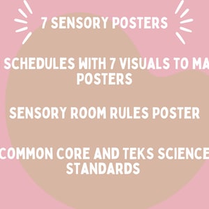 Sensory Room Bundle of Resources L Special Education Decor L OT Sensory ...