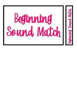 Beginning Letter Sound Task Box L Preschool Activity L Kindergarten ...