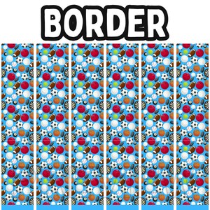 Physical Education Bulletin Board and Door Decor Kit - Sports Team ...