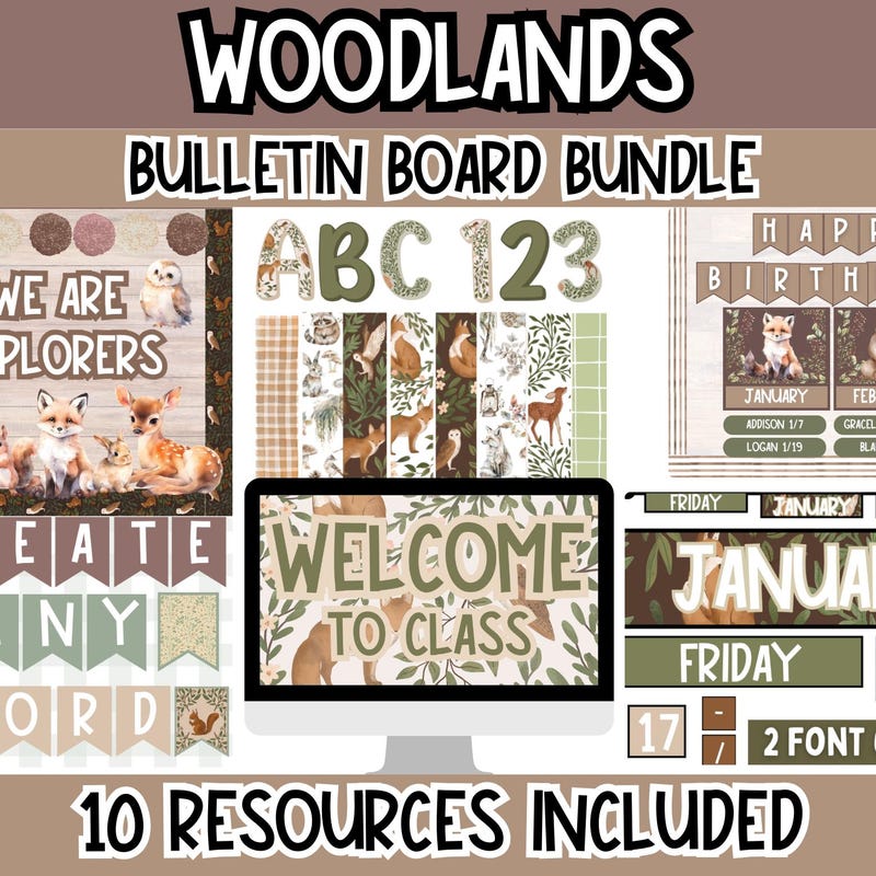 Woodland Classroom - Etsy