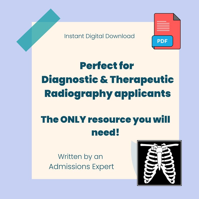 Radiography Personal Statement Guide UK | Instant Digital Download - Etsy
