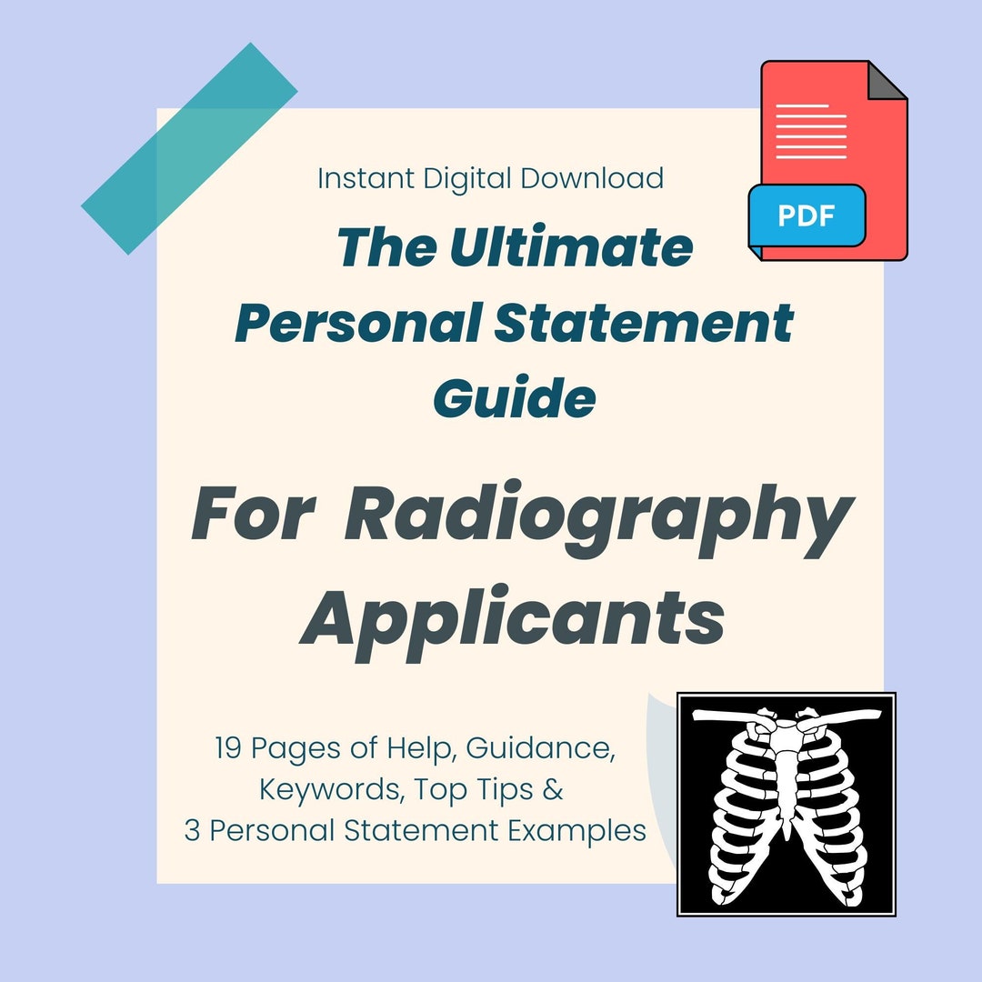 Radiography Personal Statement Guide UK | Instant Digital Download - Etsy