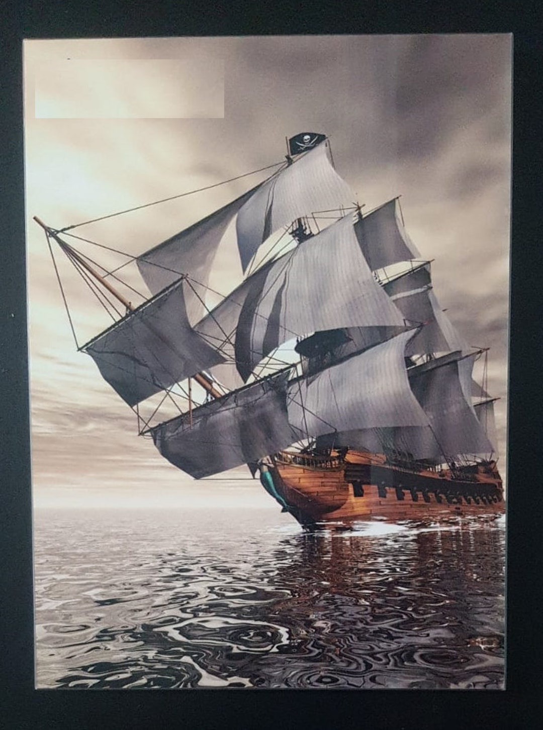 Ship Picture View Printed on 3D MDF, Ship Printed Mdf Decor, Wall ...