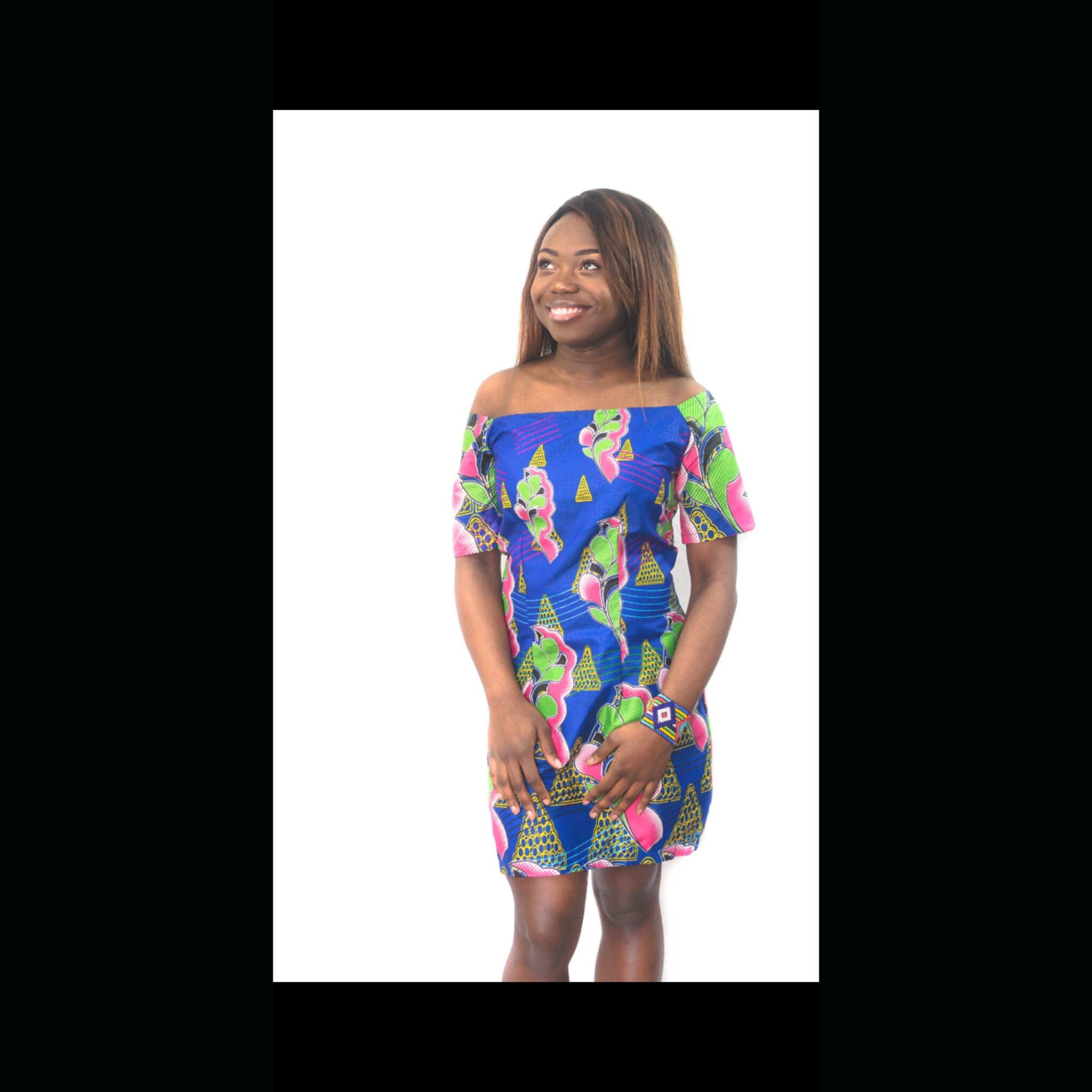 Off Shoulder Mini Kitenge Dress - Etsy