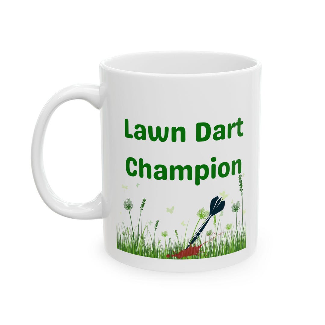 Ceramic Mug Lawn Dart Champion, 11oz, 15oz - Etsy
