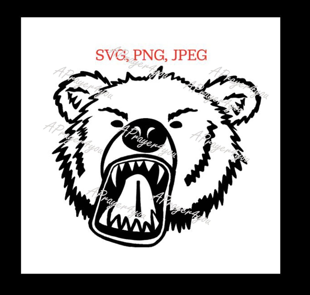 Bear Graphic SVG, Jpeg, Png, Cricut, Vector, Animals, T-shirt, Vinyl ...